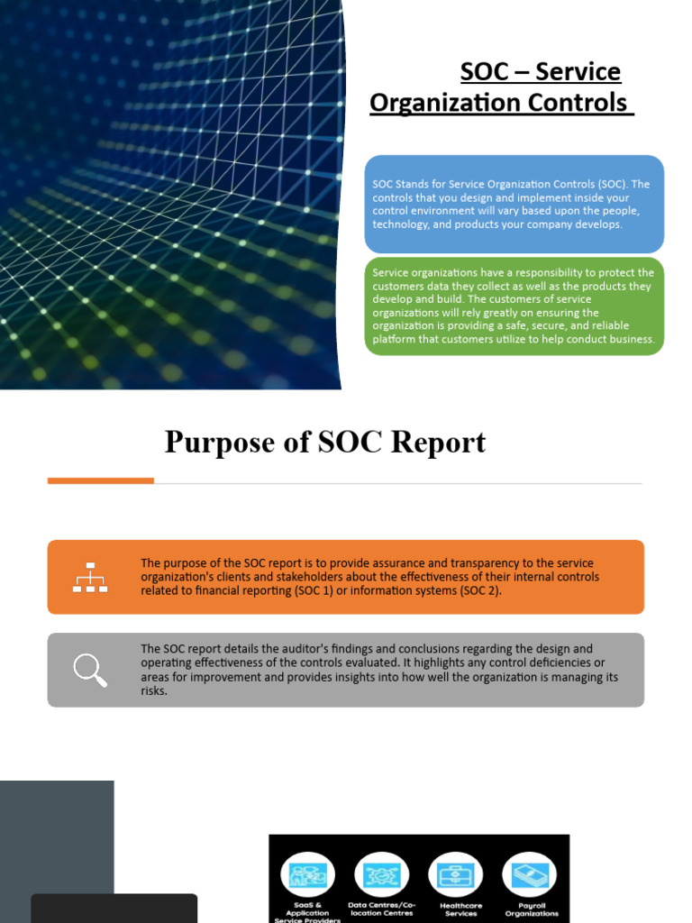 SOC - Service Organization Controls | PDF | Information Technology | Computing