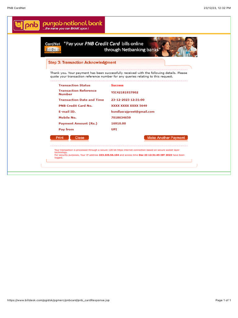 PNB CardNet | PDF