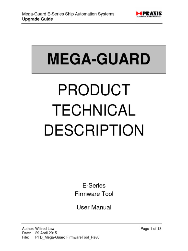 Mega-Guard E-Series Upgrade Guide | PDF | Computer File | Button ...