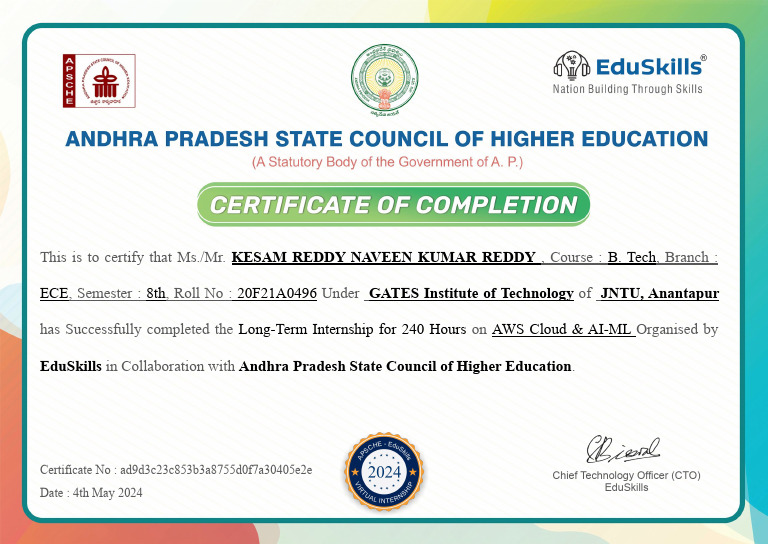 This Is To Certify That MS./MR., Course:, Branch:, Semester:, Roll No: Under of Has Successfully ...