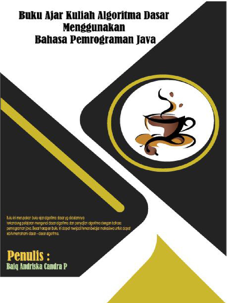 Algoritma Dasar Java: Buku Ajar | PDF | Komputer