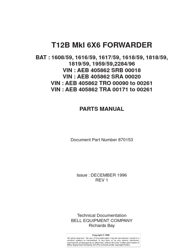 PM t12b 6x6 Forwarder MK I | PDF | Screw