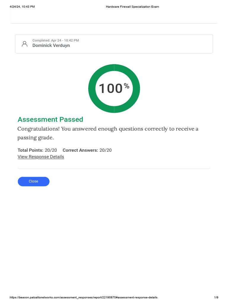 Hardware Firewall Specialization Exam - Domi | PDF | Computer Network ...
