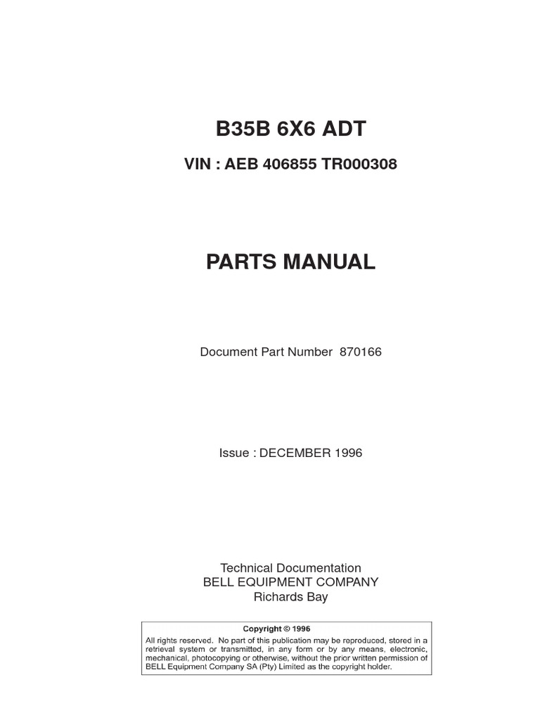 PM B35B 6x6 ADT | PDF | Throttle | Mechanical Engineering