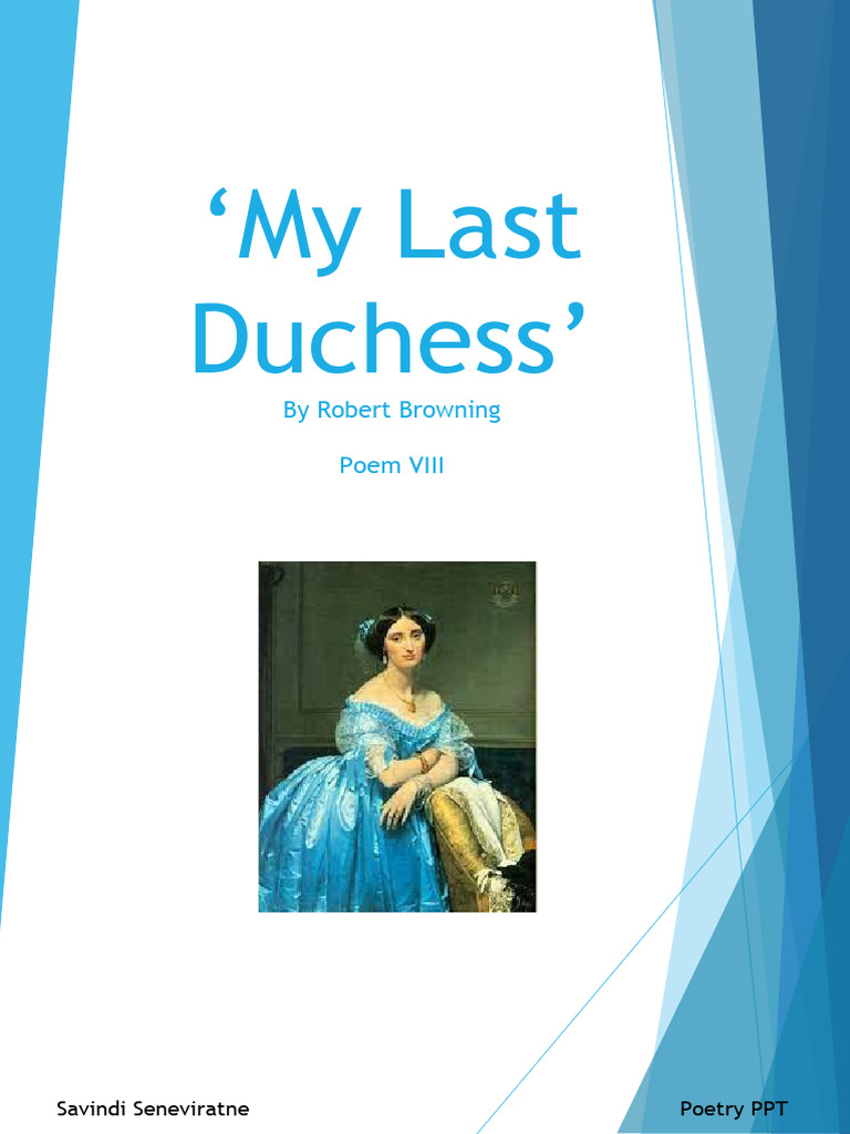 SEO Title: "My Last Duchess Analysis PPT" | PDF | Poetry