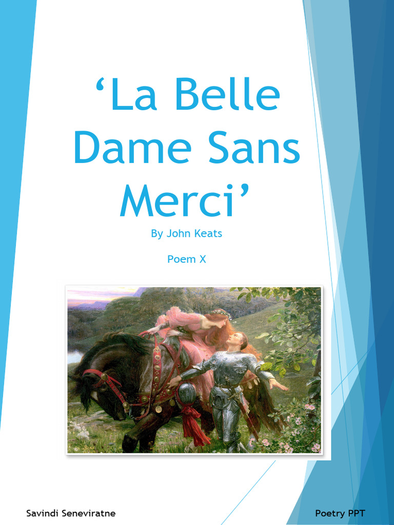 La Belle Dame Sans Merci by John Keats | PDF | John Keats | Poetry
