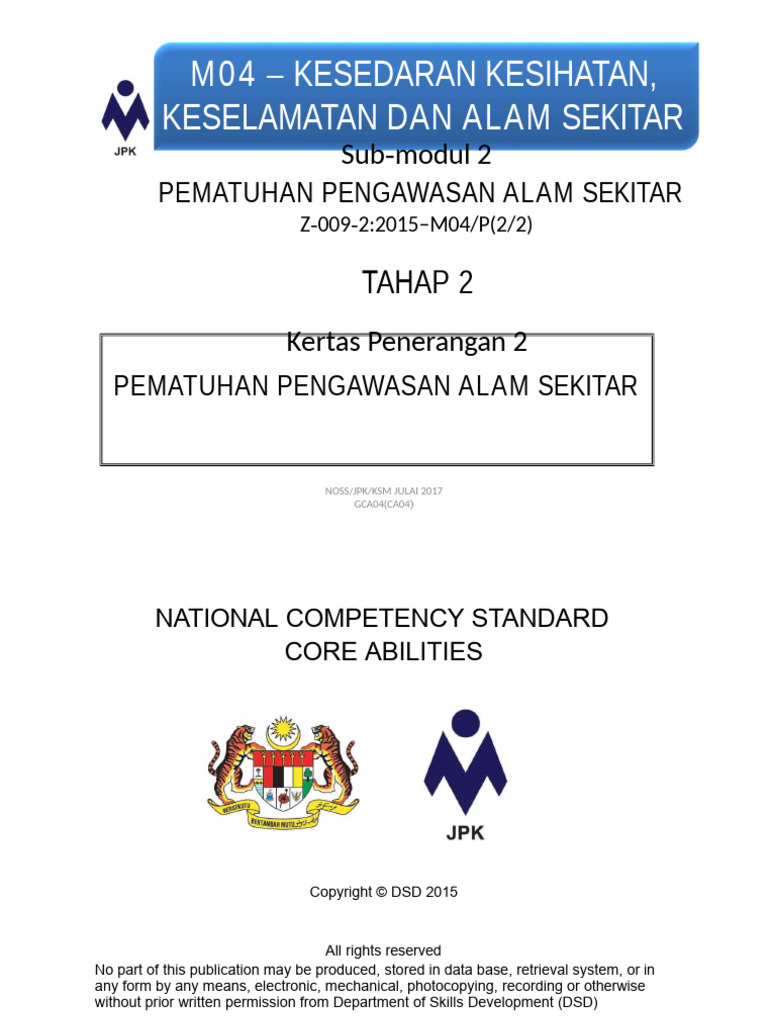 M04 Pematuhan Pengawasan Alam Sekitar 3-3 | PDF | Hukum