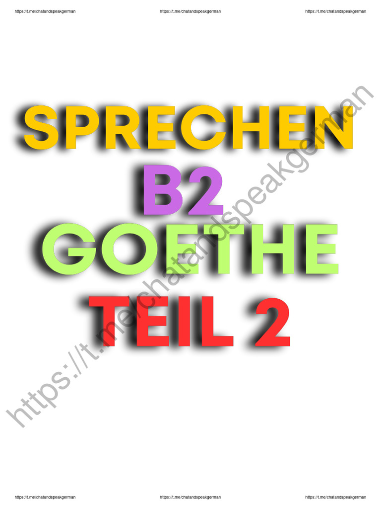 Sprechen b2 Teil 2 | PDF