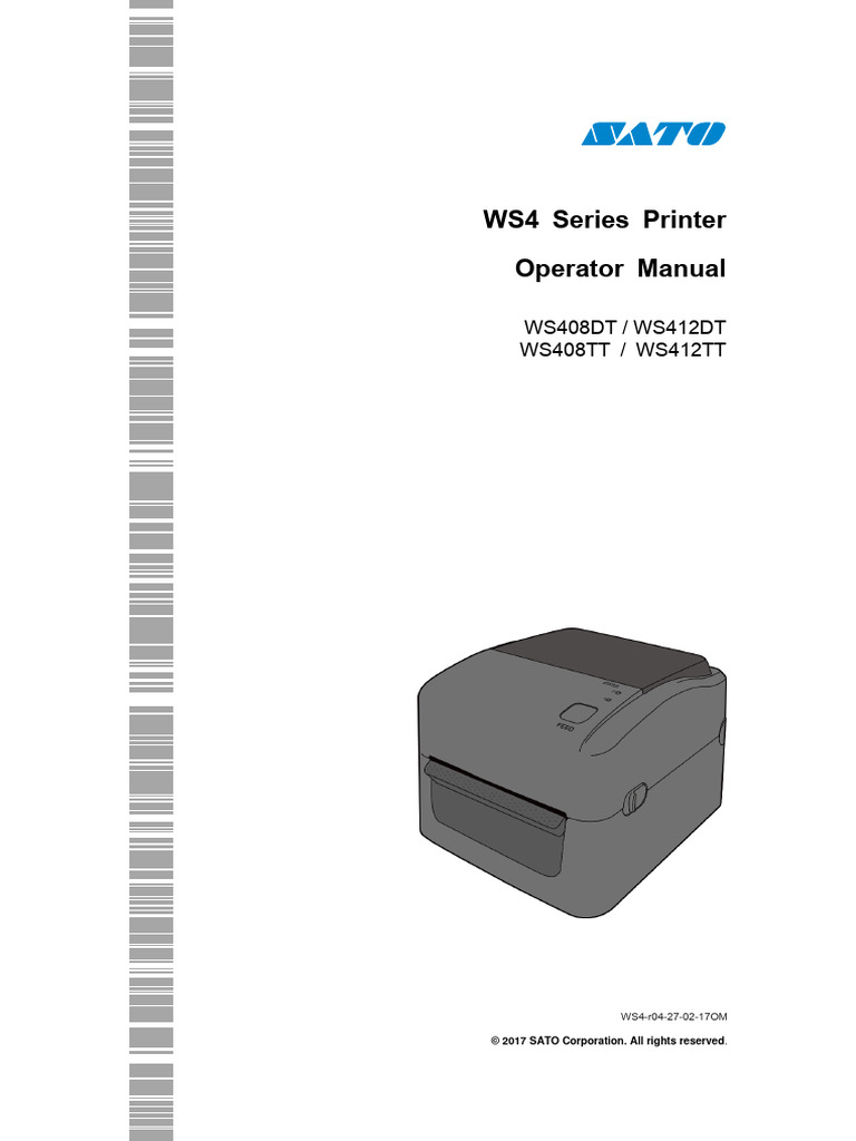 Sato Ws4 Manual | Download Free PDF | Radio | Electromagnetic Interference