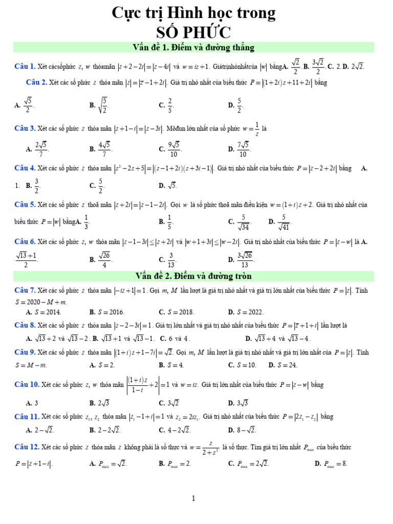 cUC TRI SO PHUC DANG HINH HOC | PDF