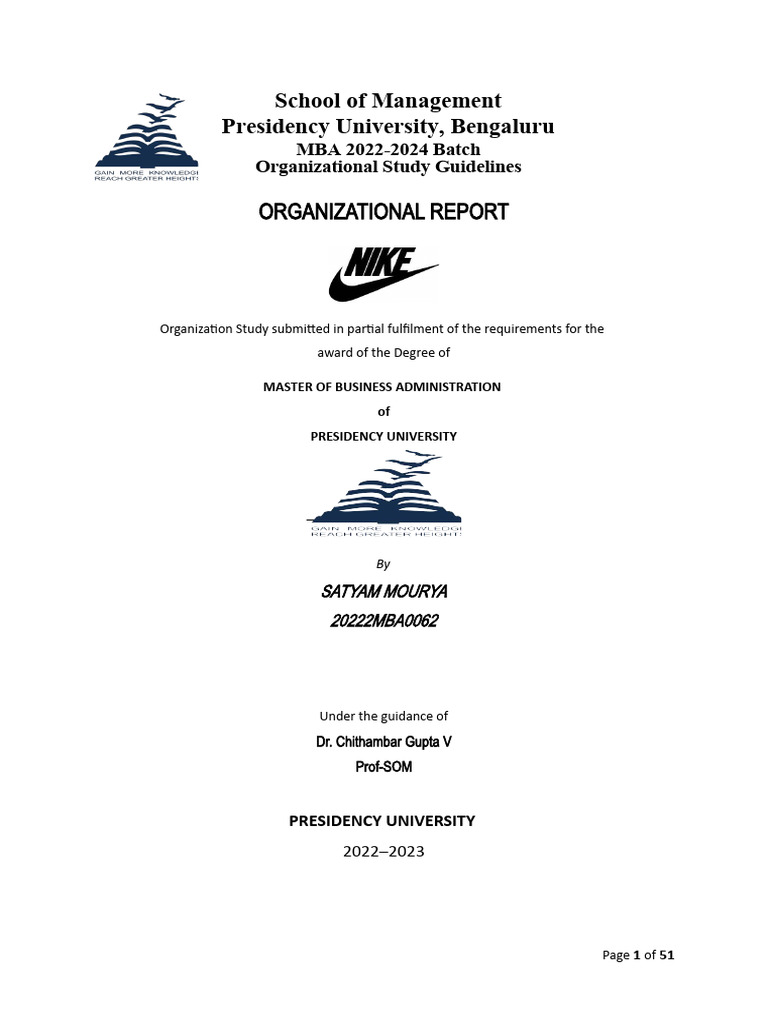 Nike Research Report | PDF | Adidas | Nike