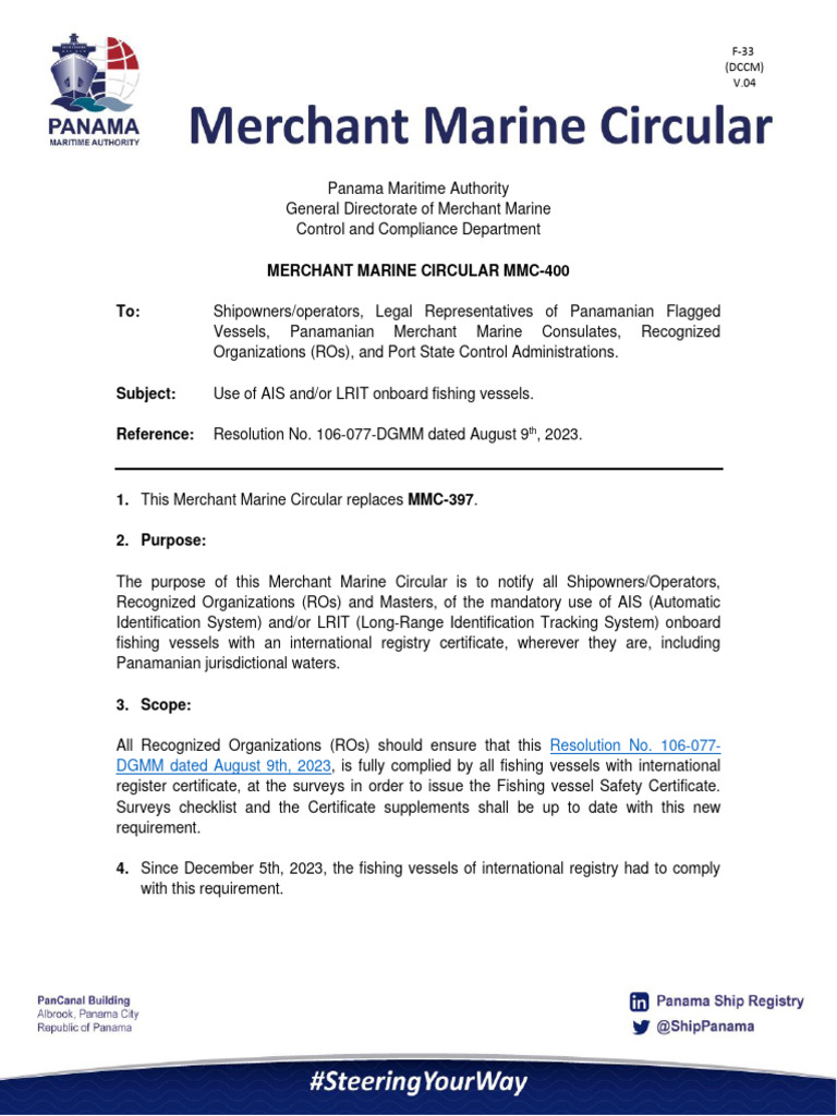 400 MMC-400-AIS-and-or-LRIT-Fishing-Vessels-04-03-2024-1 | PDF