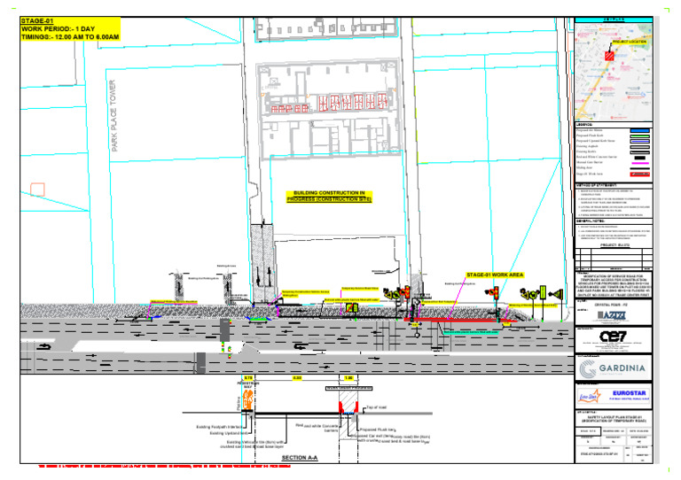 Safety Layout Plan Stage-01 | PDF | Road | Land Transport