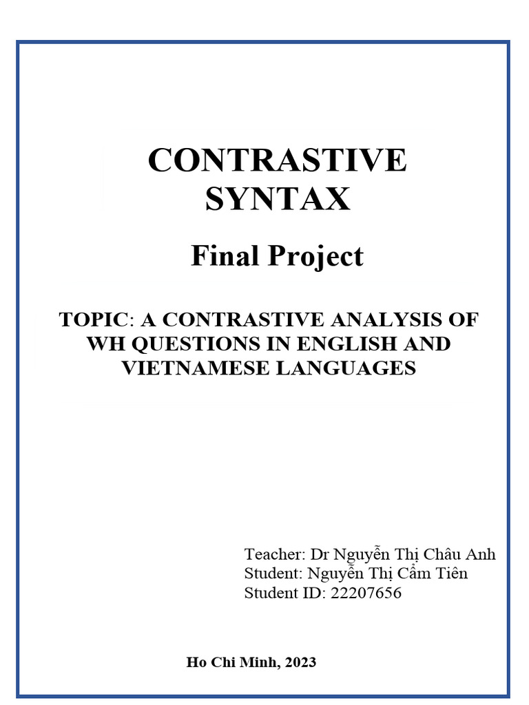 Final N I Dung - Nguyen Thi Cam Tien - Mae9 - Final Paper of Syntax ...