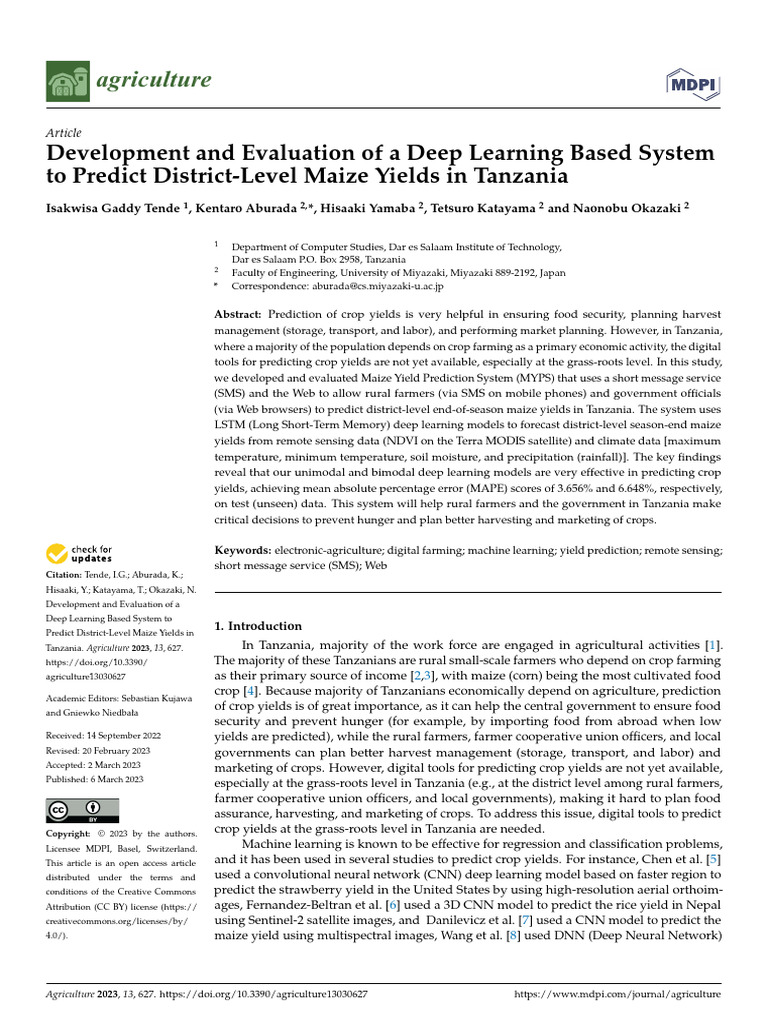 A A A A Development and Evaluation of A Deep Learning Based System | PDF | Mean Squared Error ...