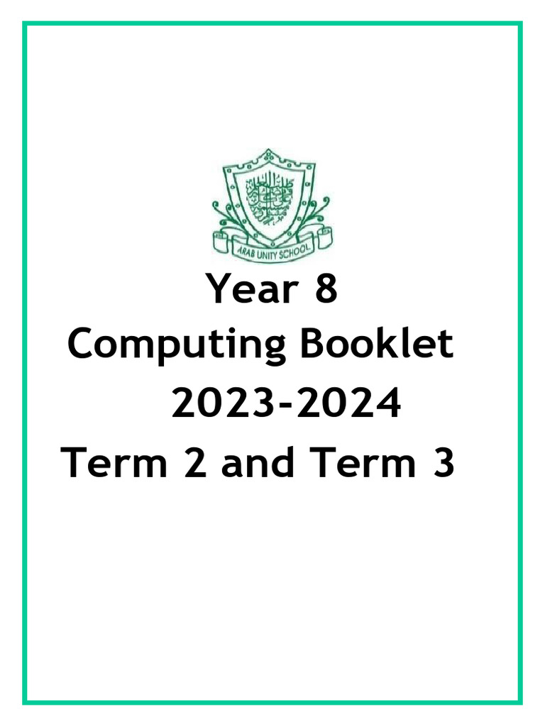 Yr 8 Computing Booklet 2023-24 | PDF | Html Element | Html Yr 8 Computing Booklet 2023-24 | PDF | Html Element | Html
