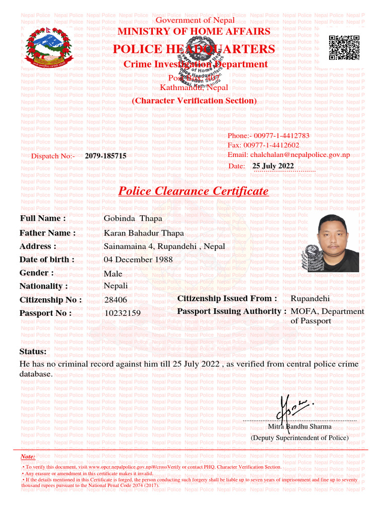 Certificate 1360435 | PDF | Forgery | Crime & Violence