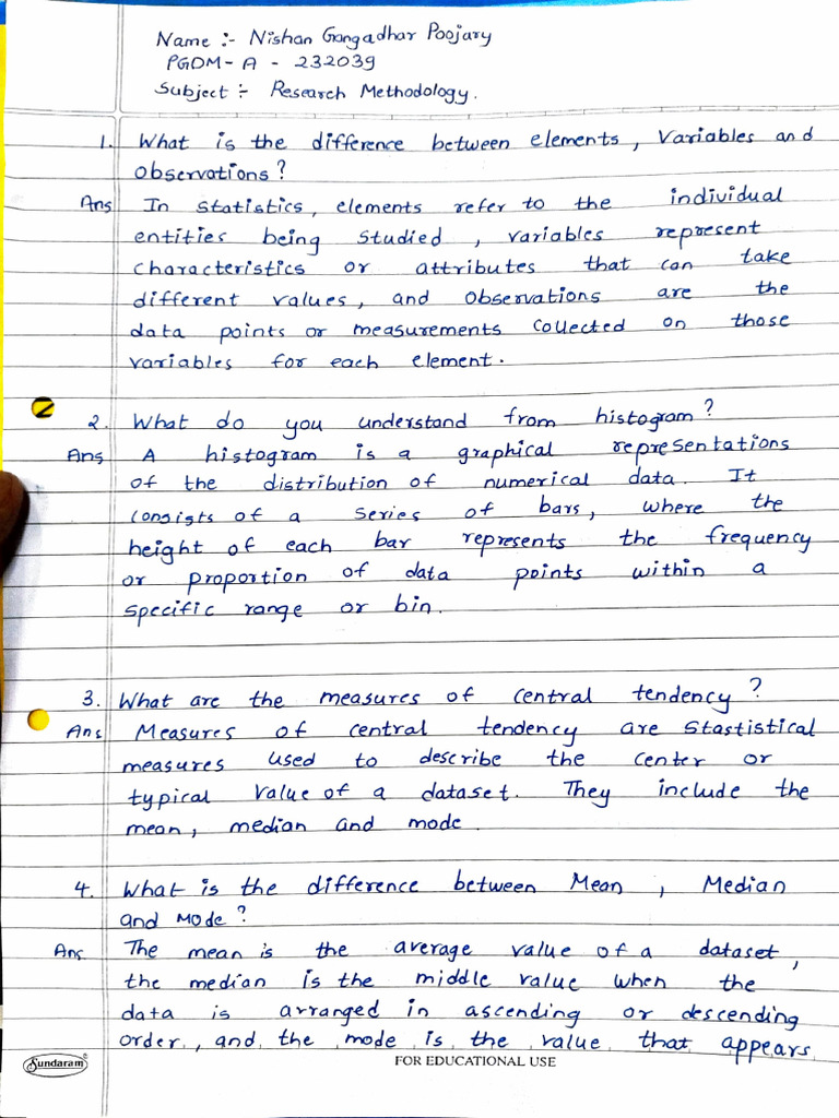 Nishan Poojary 232039 RM Assignment | PDF | Data Analysis | Statistical Analysis