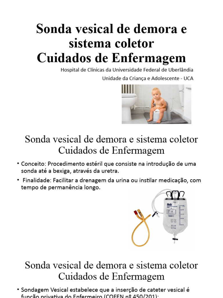 Cuidados com Sonda Vesical de Demora | PDF | Enfermagem | Micção