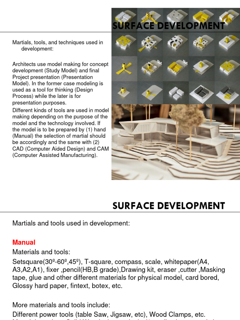 Surface Development in Architectural Modeling | PDF | Computer Aided ...