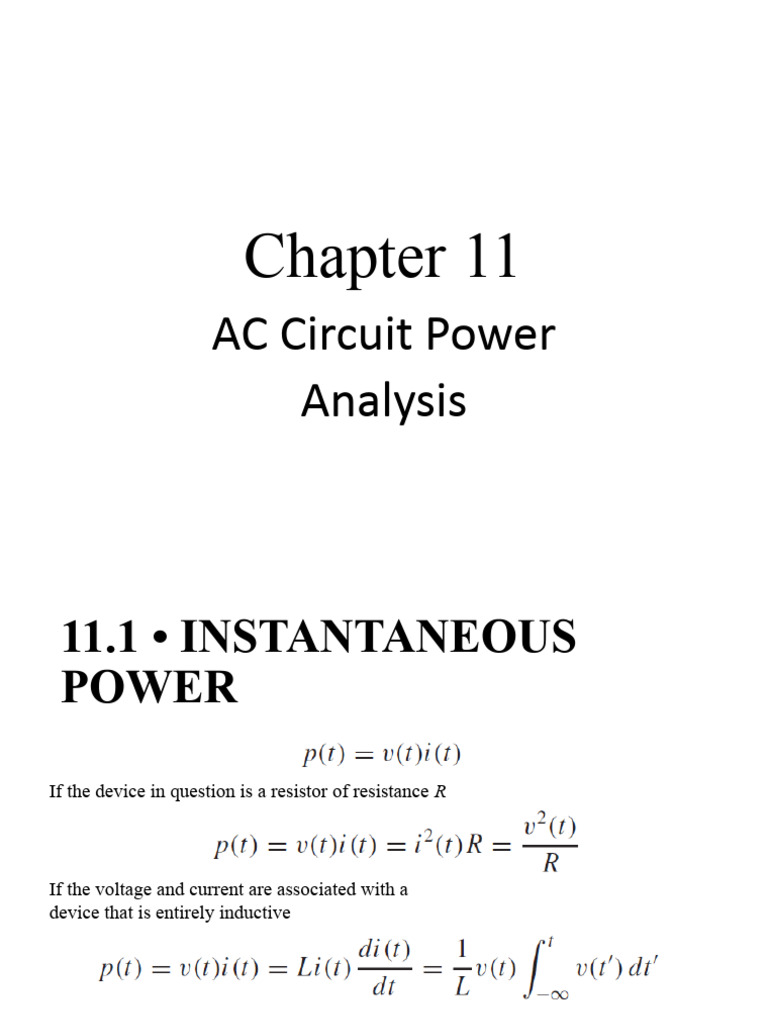 AC Circuit Power Analysis Techniques | PDF | Ac Power | Root Mean Square