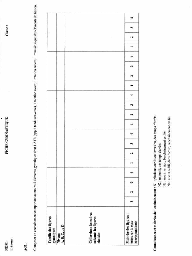 Fiche Enchai Nement Sol | PDF