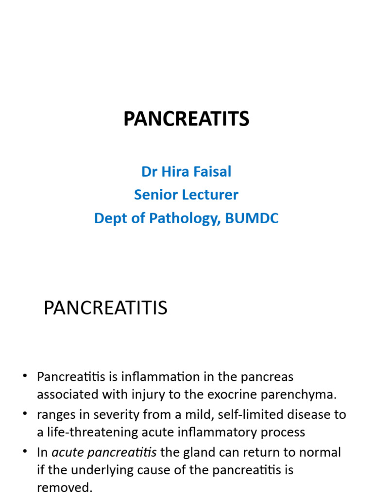 Understanding Pancreatitis: Causes & Effects | PDF | Pancreas ...