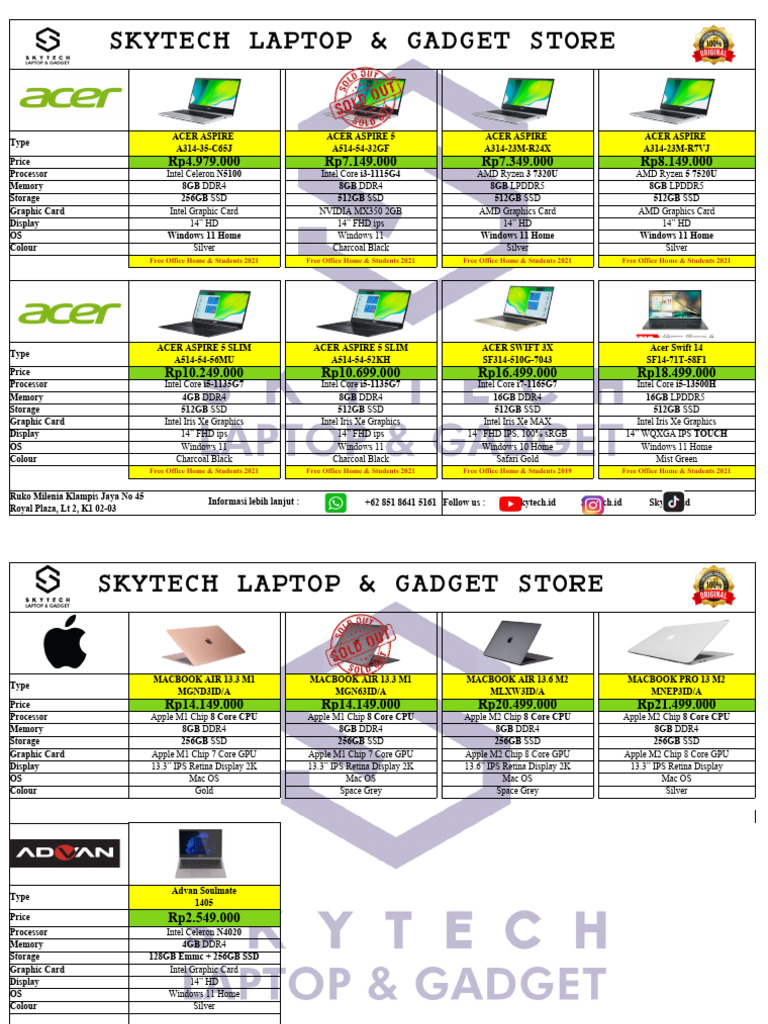 All Brosur | PDF | Intel | Laptop