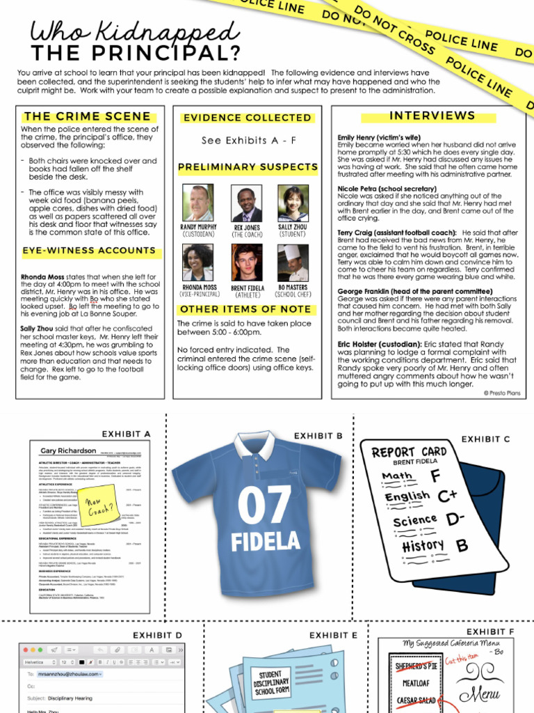 Who Kidnapped The Principal Digital Mystery | PDF