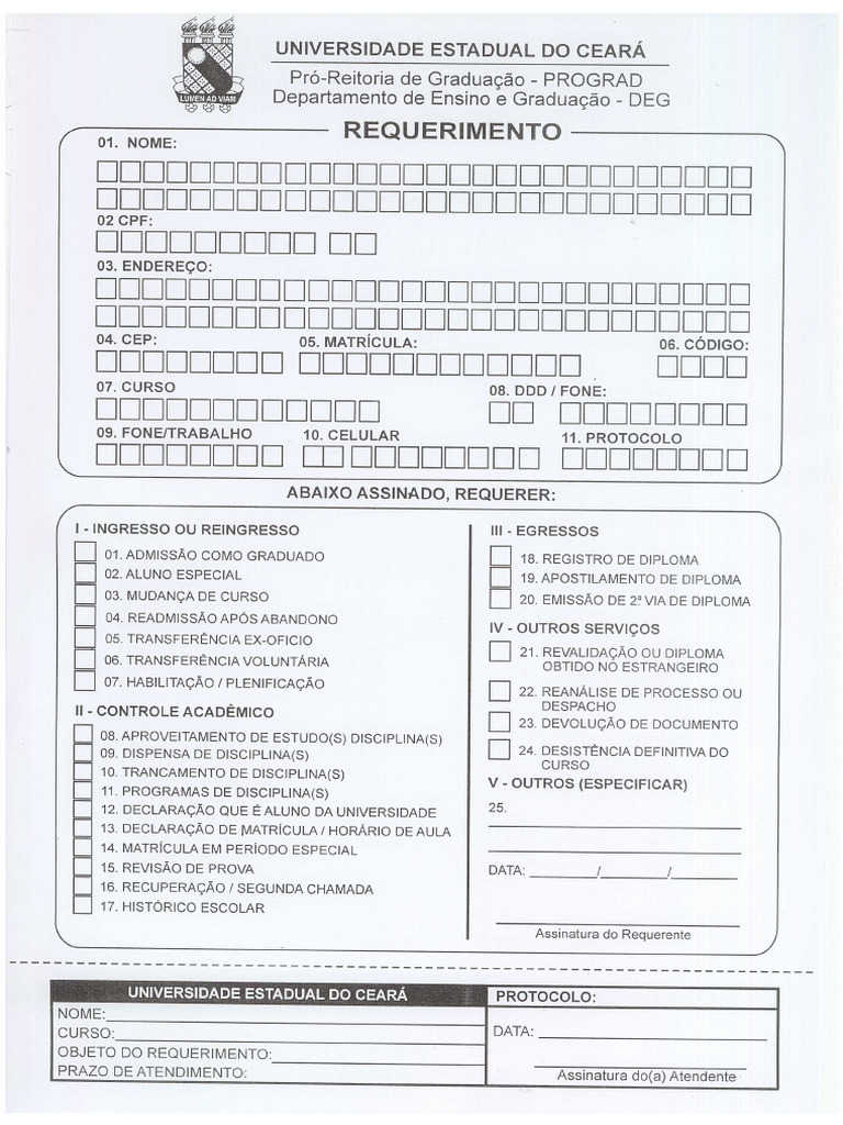 Requerimento Aluno | PDF