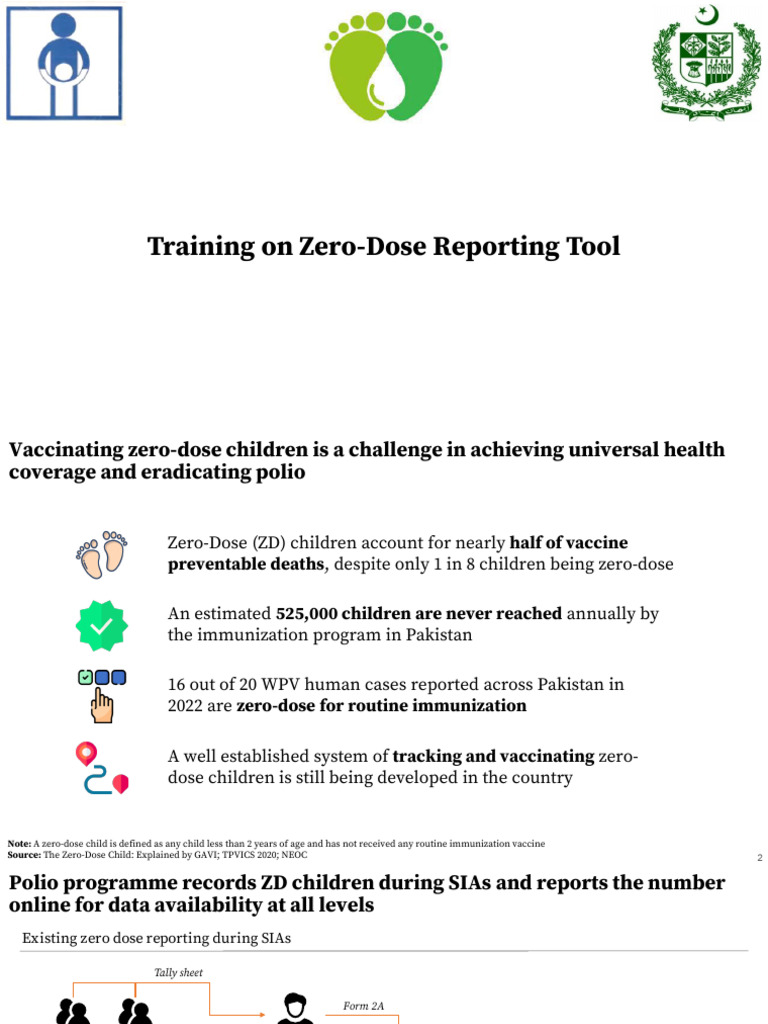 Zero-Dose Child Vaccination Reporting Tool | PDF | Vaccination | Biotechnology