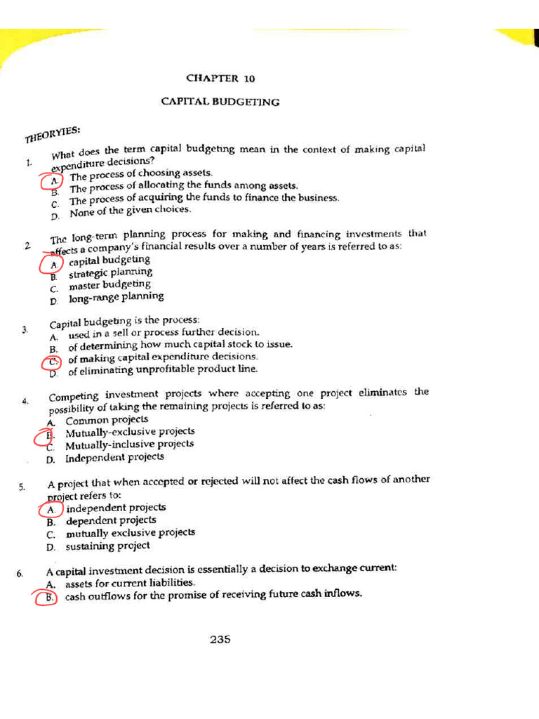 MS Review - Budgeting | PDF | Teaching Methods & Materials