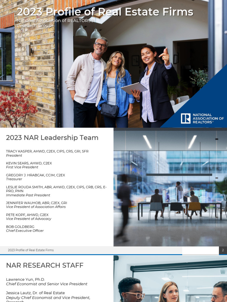 2023 Profile of Real Estate Firms 10-4-2023 | PDF | National ...