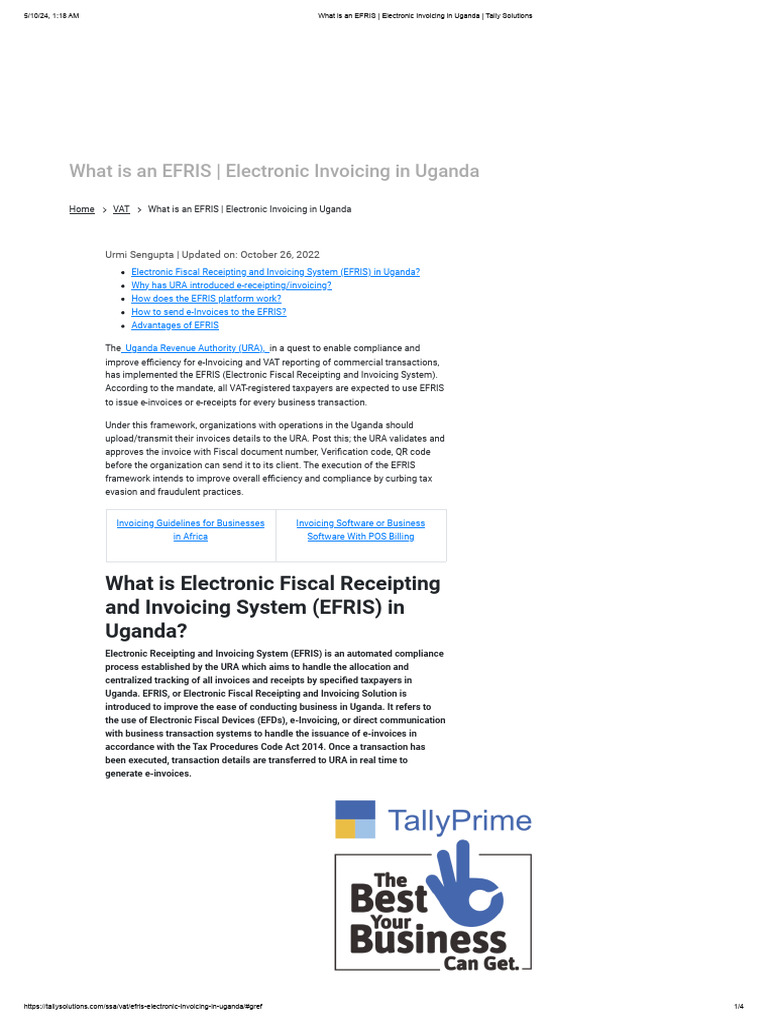 Efris Data | PDF | Invoice | Computing