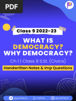 Civics Chapter - 1 Class 9 Notes | PDF | Democracy | Political Ideologies