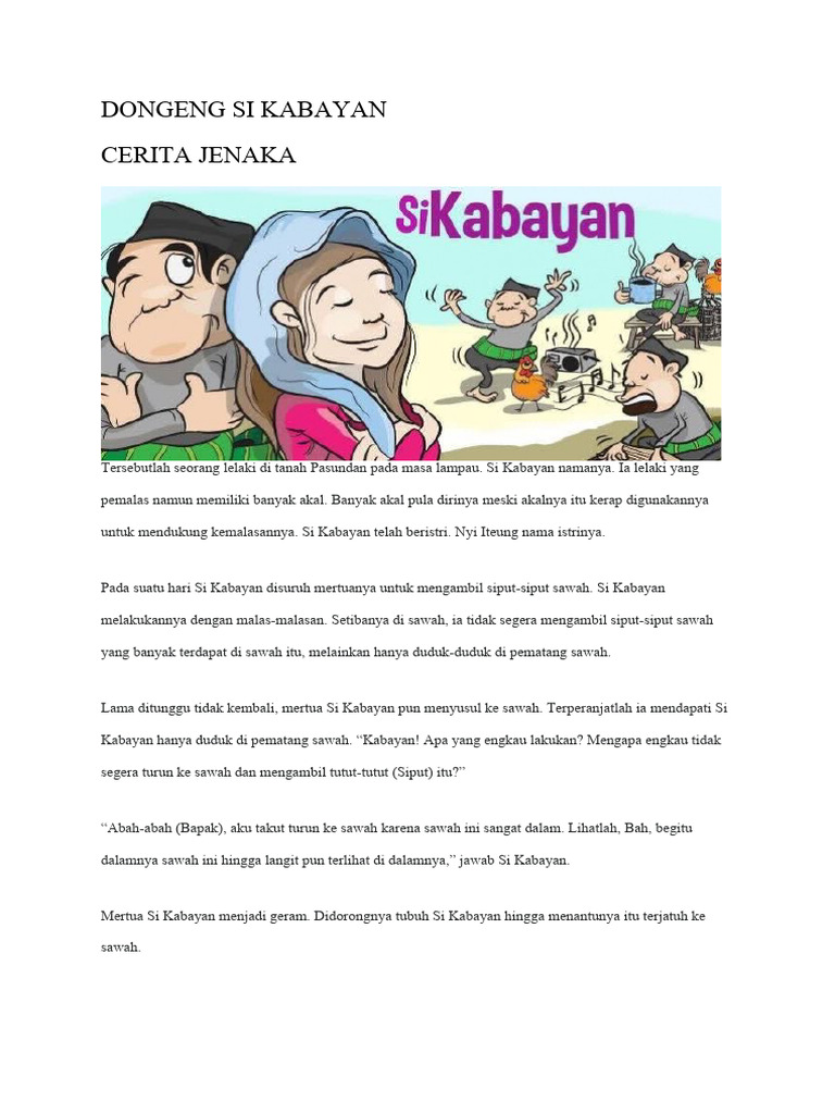 Dongeng Si Kabayan | PDF