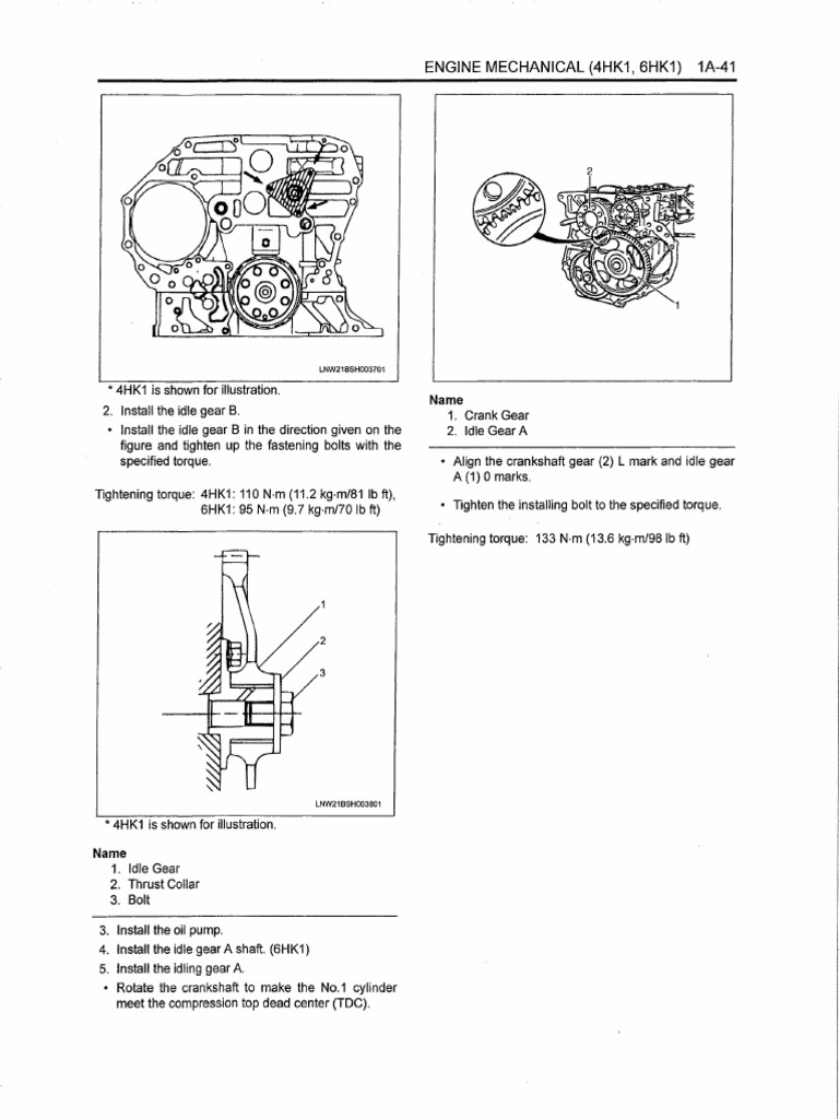 6HK1 Base Timing | PDF