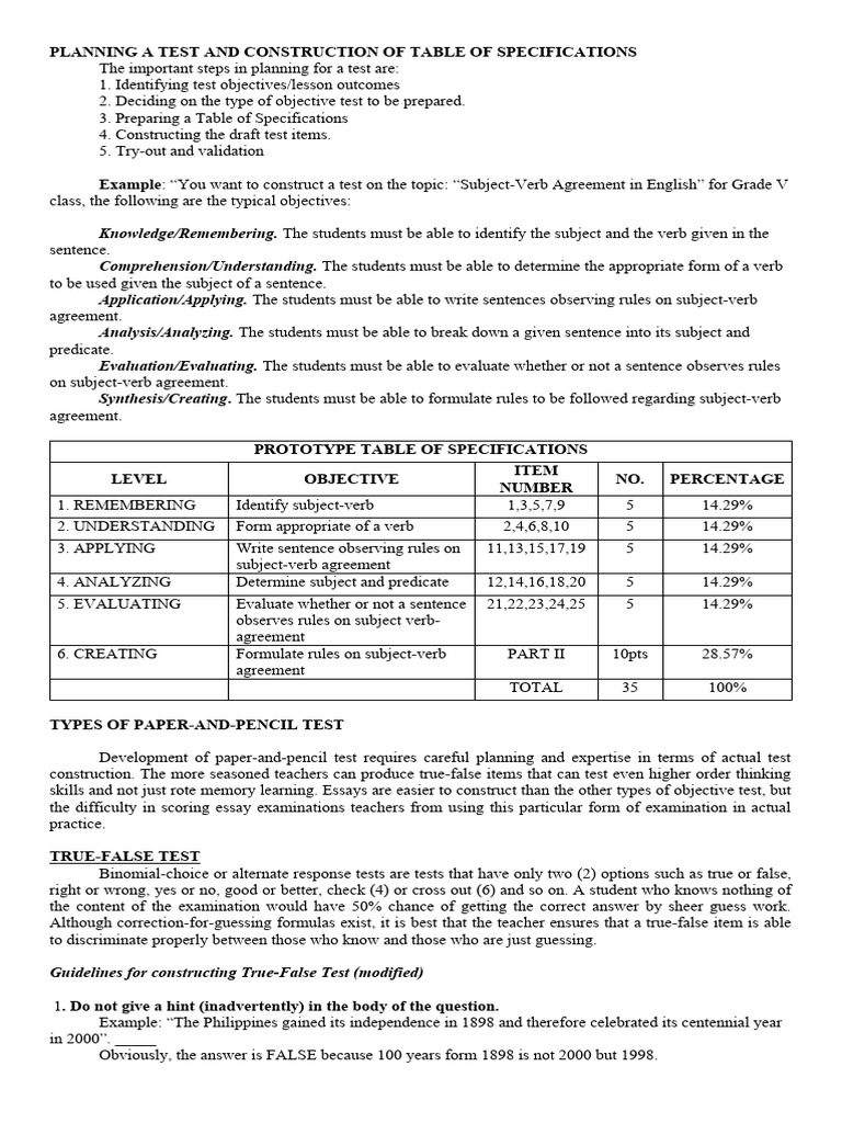 Assessment In Learning 1 4th Handout PDF Multiple Choice