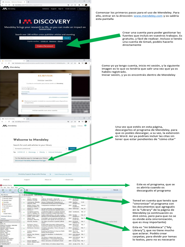 Guía para usar Mendeley eficazmente | PDF | Bibliografía | Software