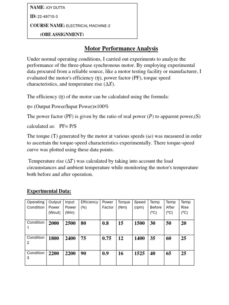 Electrical Machine 2 Theory Obe Assign | PDF | Building Insulation | Electric Motor