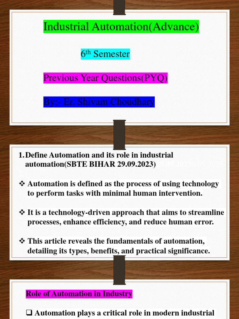 Pyq Industrial Automation (Advance) | PDF | Ethernet | Osi Model Pyq Industrial Automation (Advance) | PDF | Ethernet | Osi Model