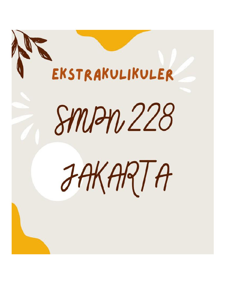 Ekskul 228 | PDF