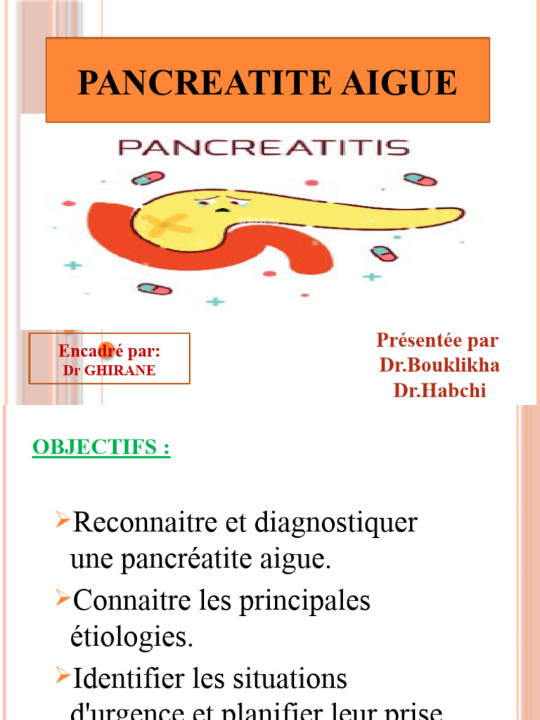 Pancreatite Aigue Power Point | PDF | Pancréas | Spécialités médicales