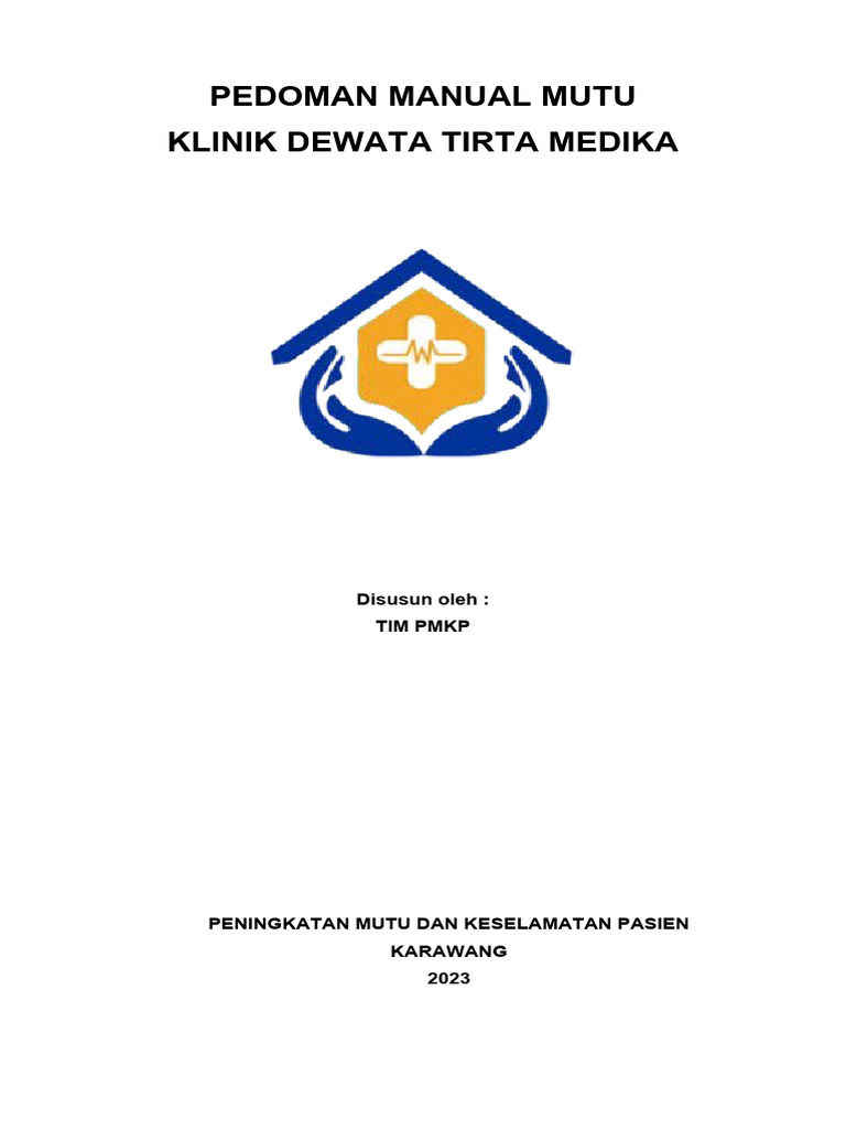 Manual Mutu Klinik Pratama Tentrem Sehat | PDF