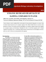 AP Bio: Daphnia Heart Rate Study | PDF | Heart Rate | Caffeine