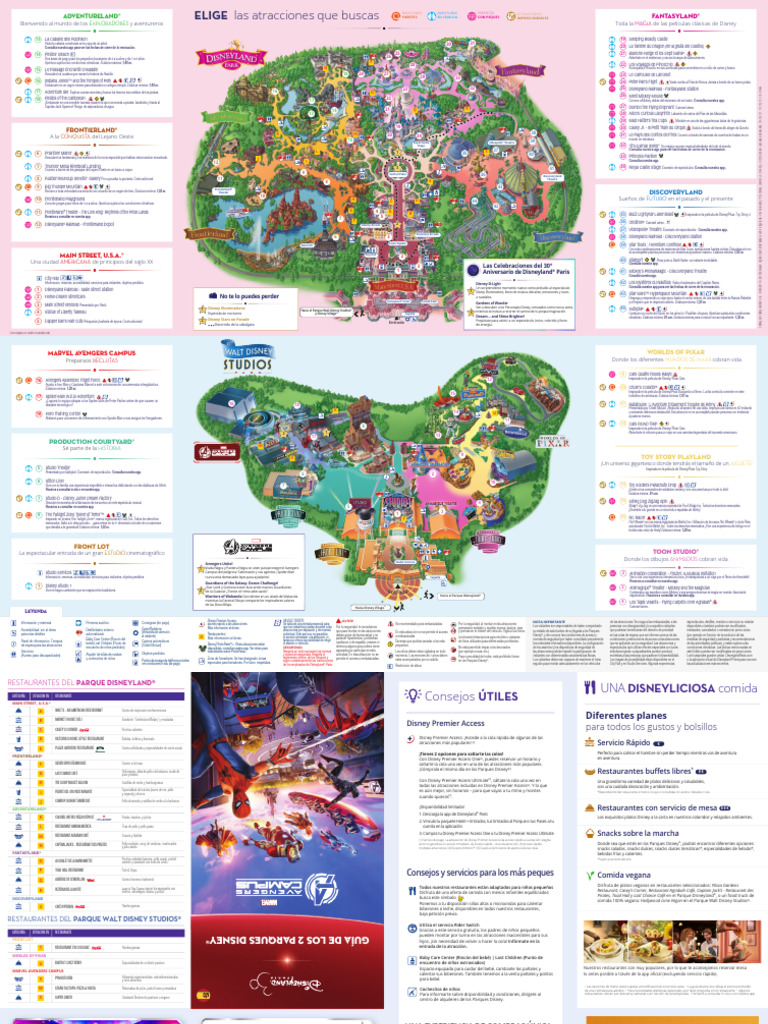 Mapa Del Parque Disney | PDF | Disneyland | La compañía Walt Disney