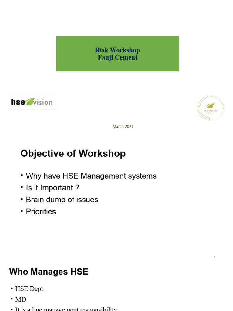 Risk Workshop | PDF