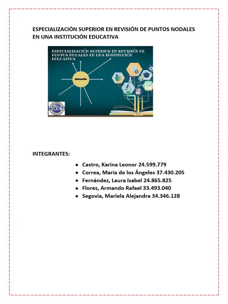 Especialización en Puntos Nodales Educativos | PDF | Enseñando | Escuelas