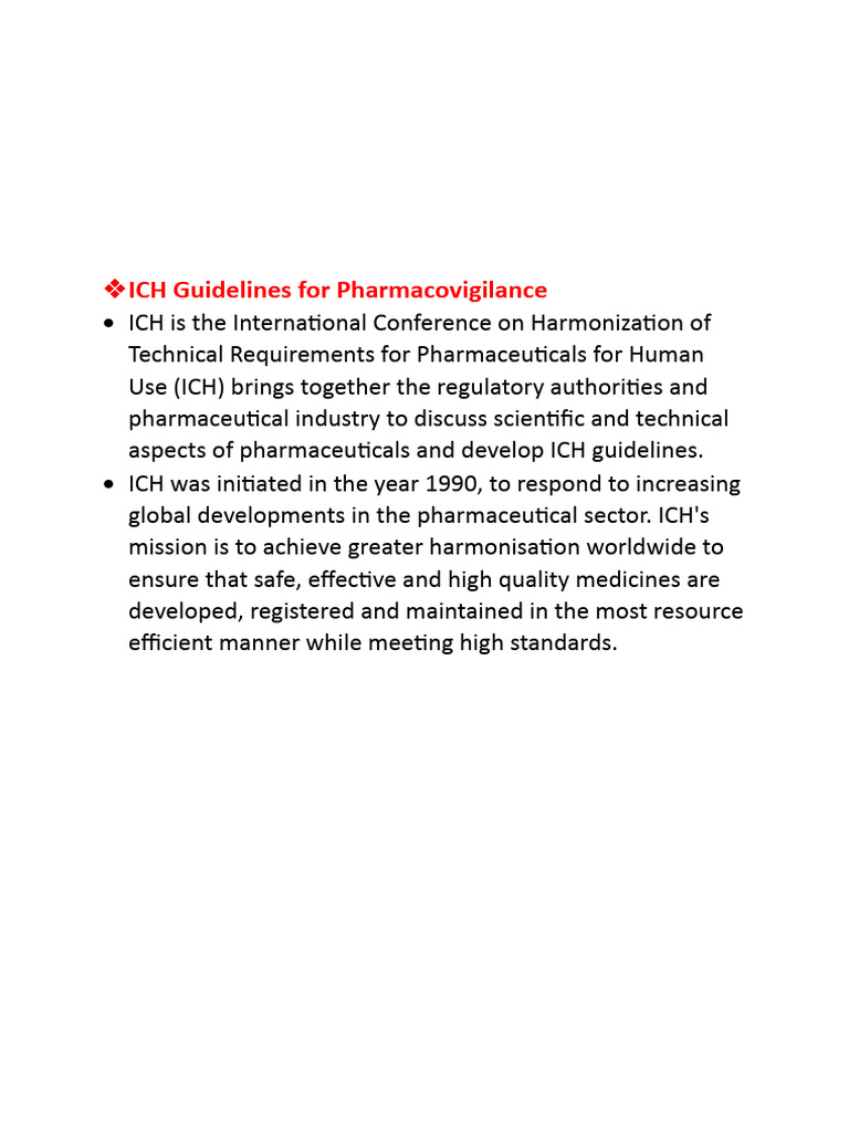 ICH Guidelines For Pharmacovigilance | PDF | Health Sciences ...
