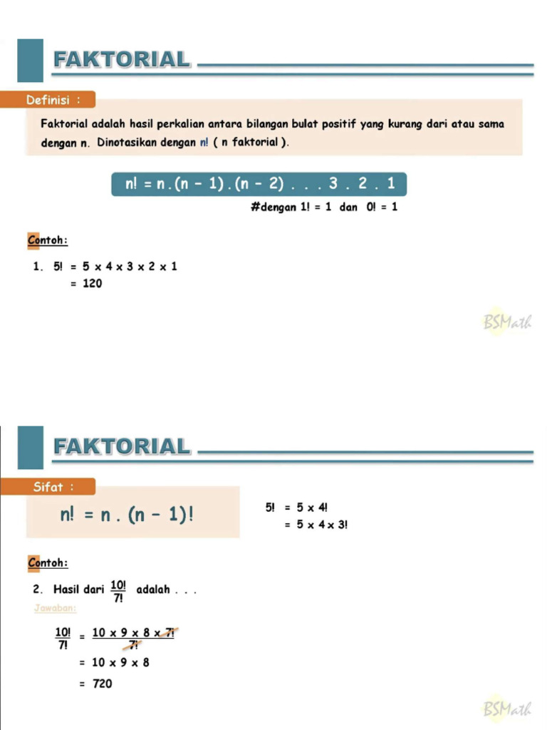 FAKTORIAL | PDF